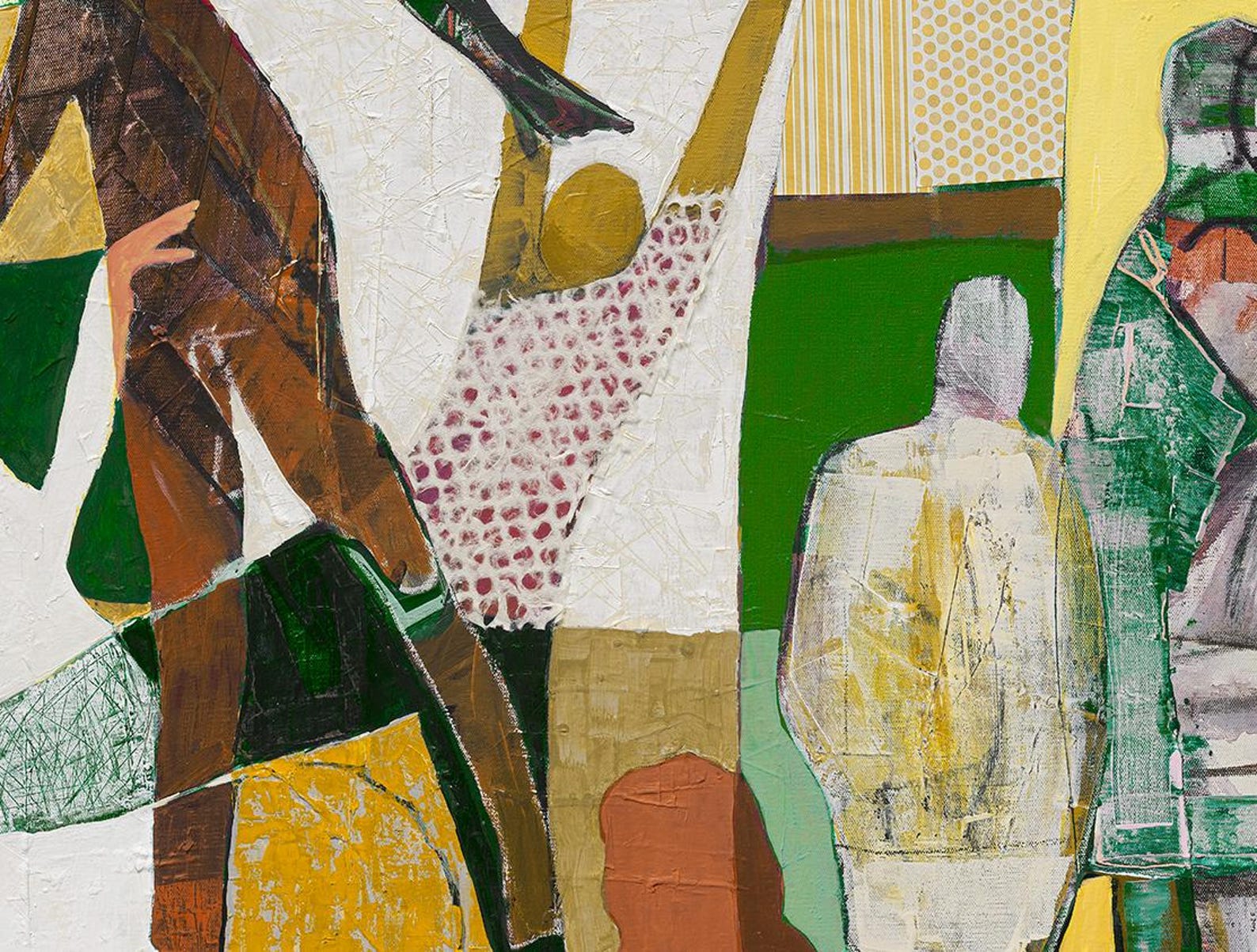 Colorful Figures Painting, Contemporary Israeli Wall Art ,print of ...