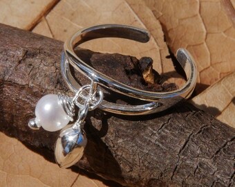 Pearl Toe Ring | Etsy