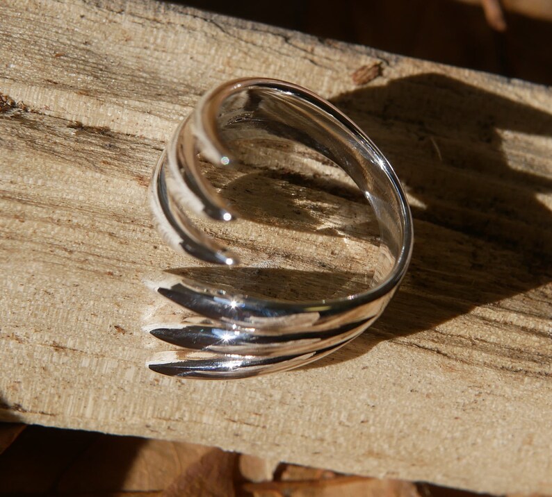 Tapered Curved Claws Polished 925 Sterling Silver Fashionable | Etsy