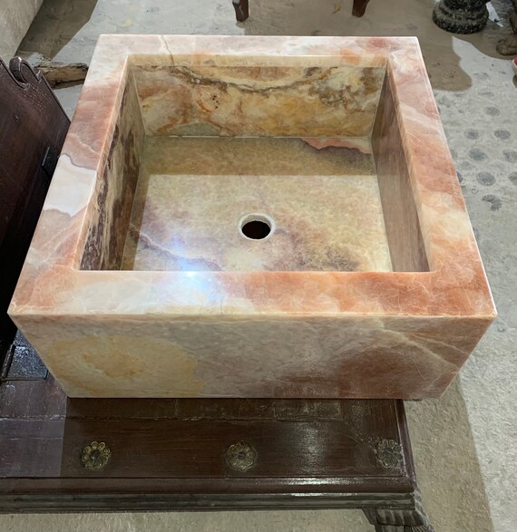 Natural Mexican Onyx Stone Wash Basin/Sink | Etsy