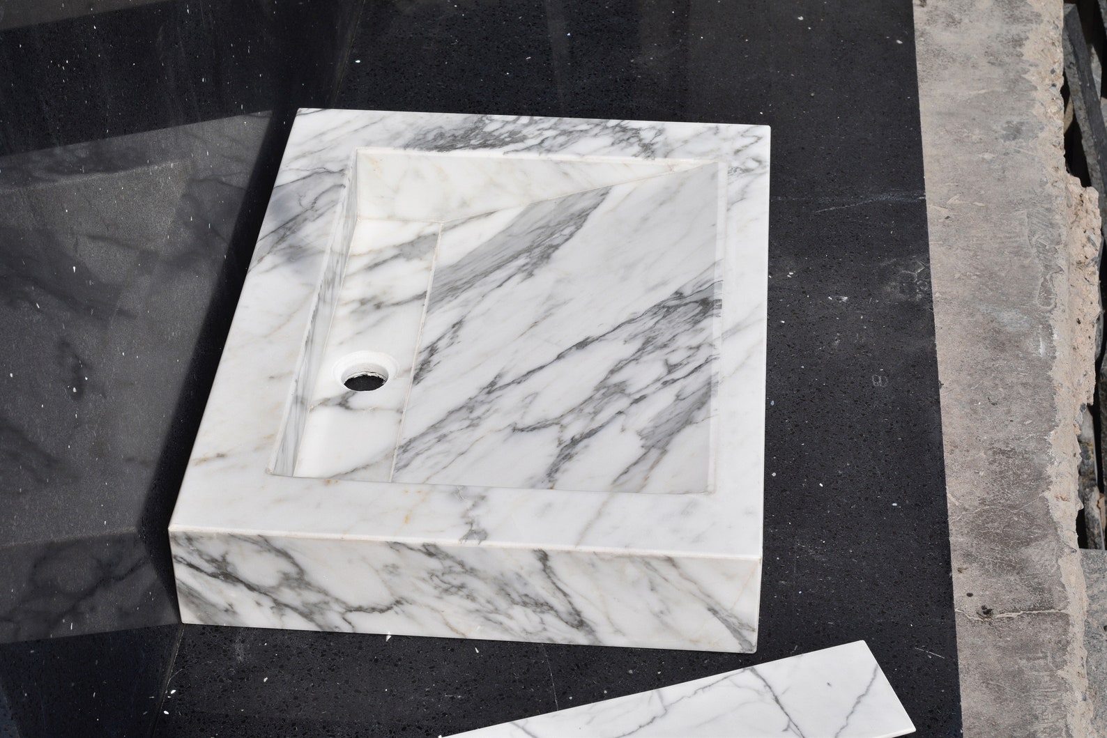 Natural Italian Marble Wash Basin/sink 100% Made in Italy. (fully ...