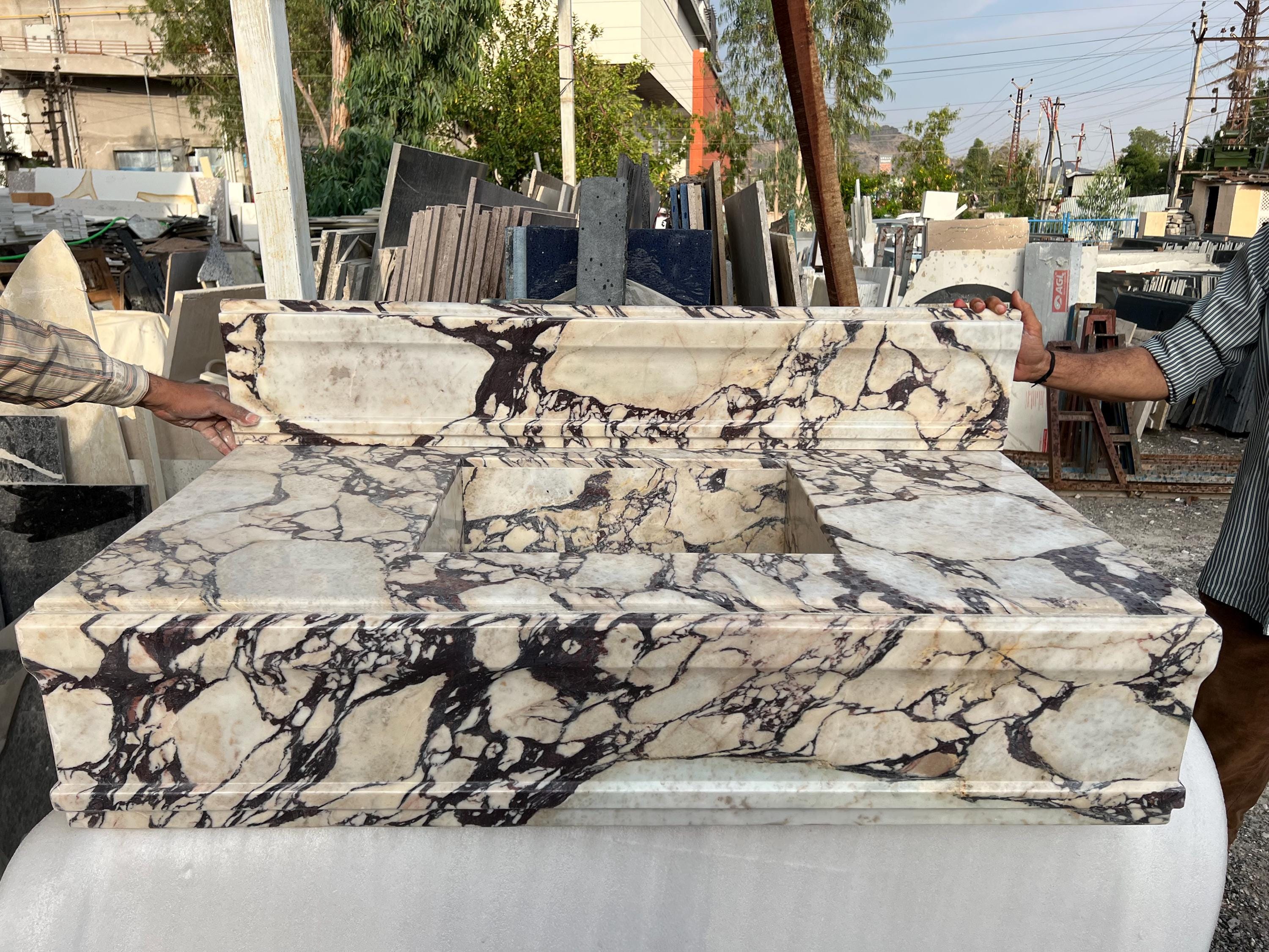 Custom Calacatta Viola Sink - Etsy