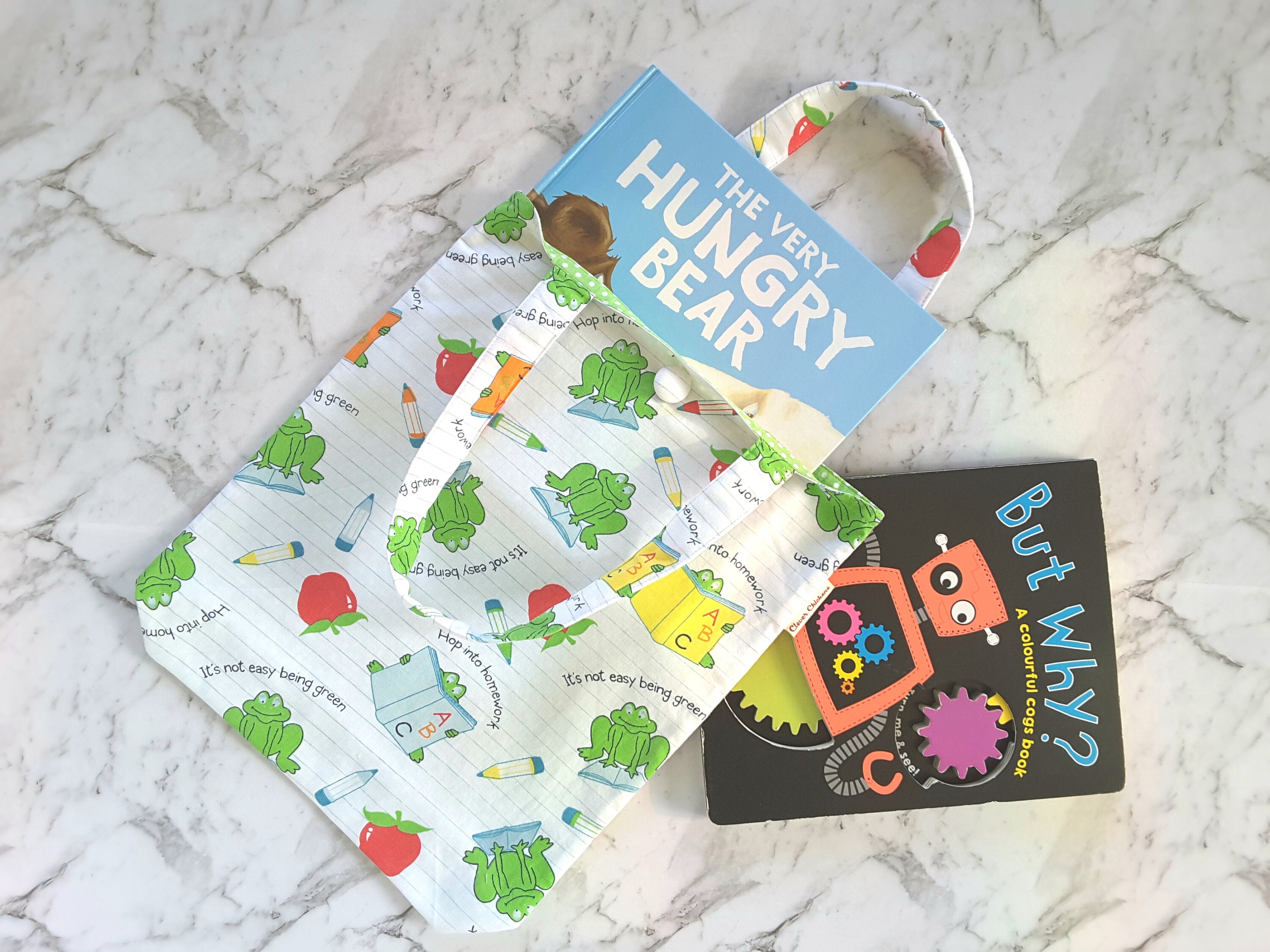 Frog Bookbag Teacher's Gift Teacher's Aide Bag - Etsy Nederland