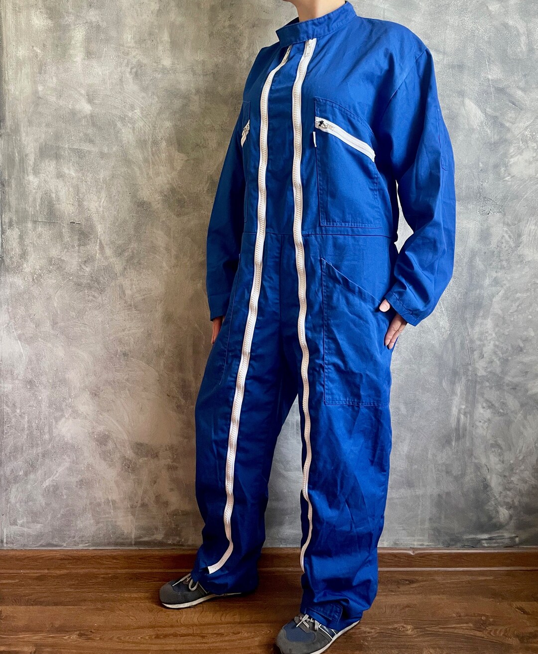 Vintage Work Coverall / Original Work Blue Overalls / Cotton Coverall ...
