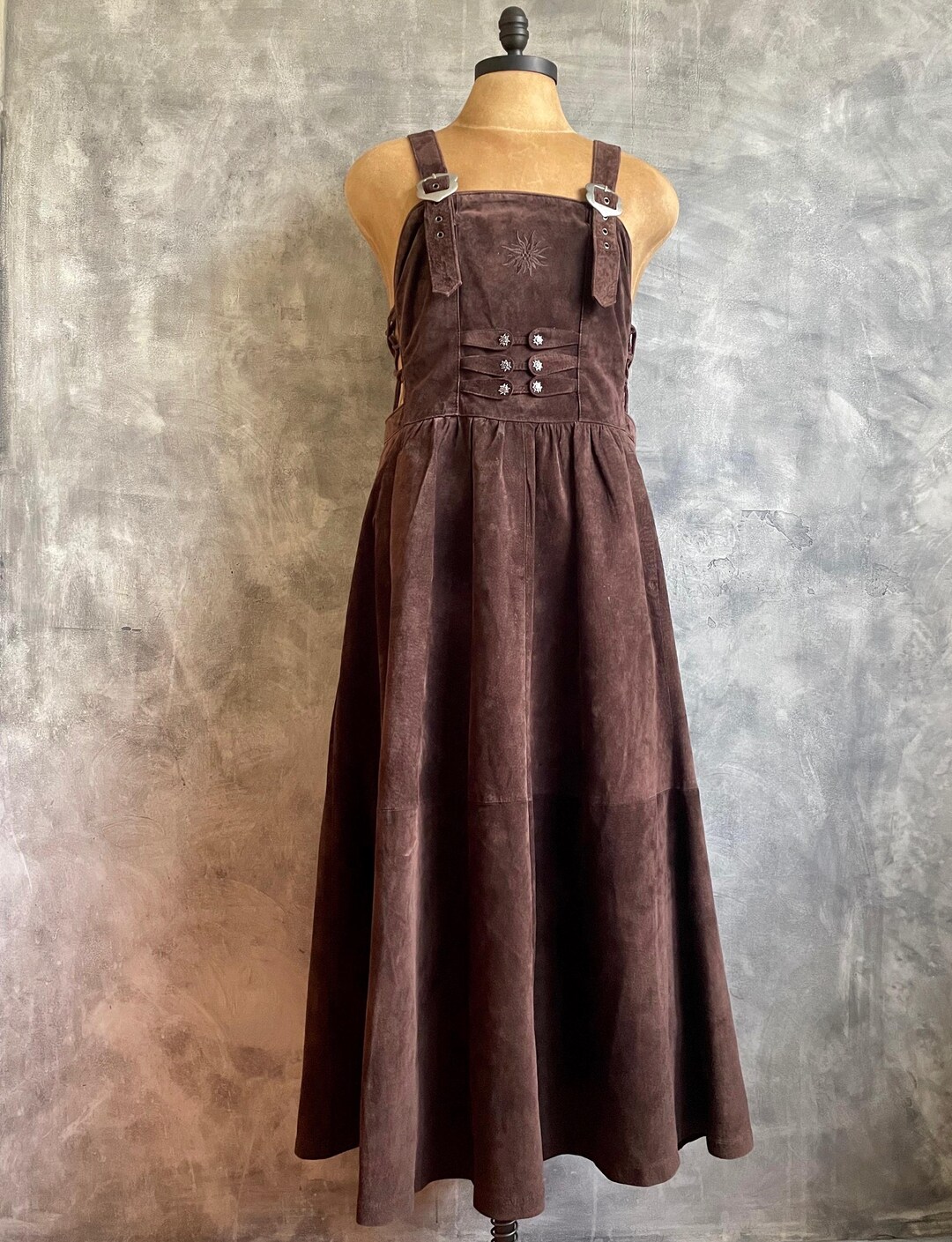Vintage Tyrolean Dress / Oktoberfest Folk German Dress / Size D 48 ...