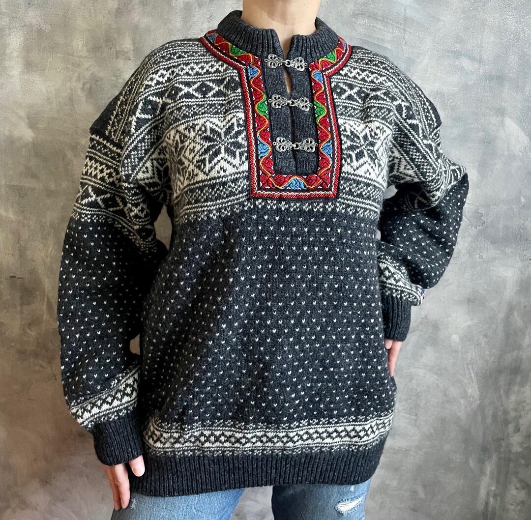 Vintage Wool Sweater Size L/XL / Norwool - Etsy
