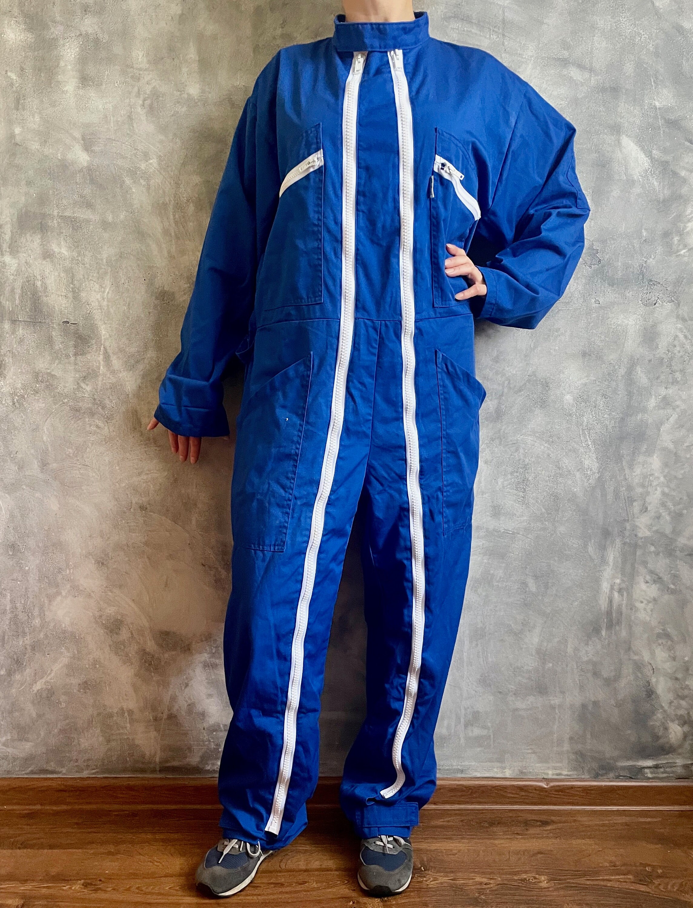 Vintage Work Coverall / Original Work Blue Overalls / Cotton Coverall ...