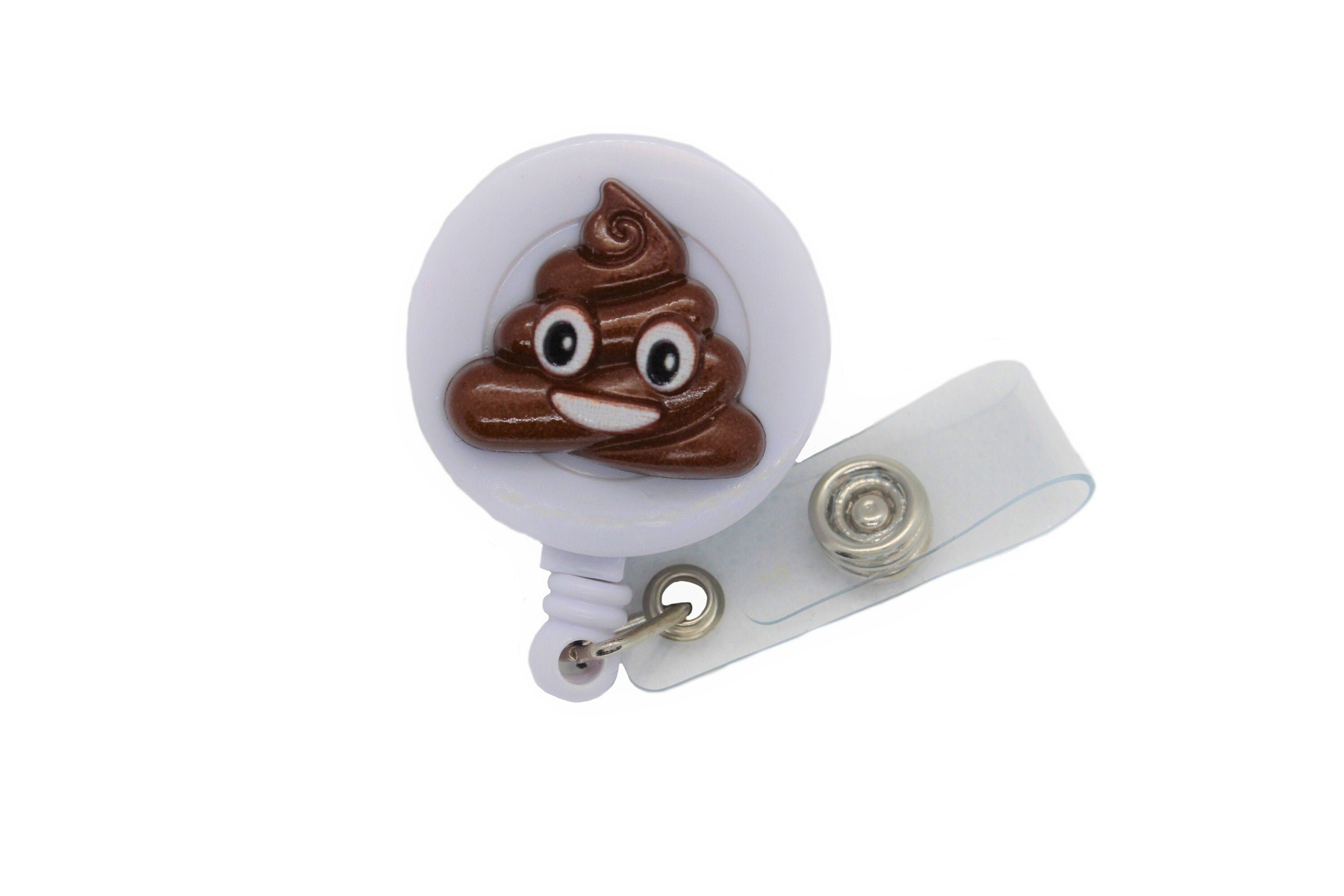 Poop Emoji Badge Reel. nurses badge reel medical badge reel | Etsy