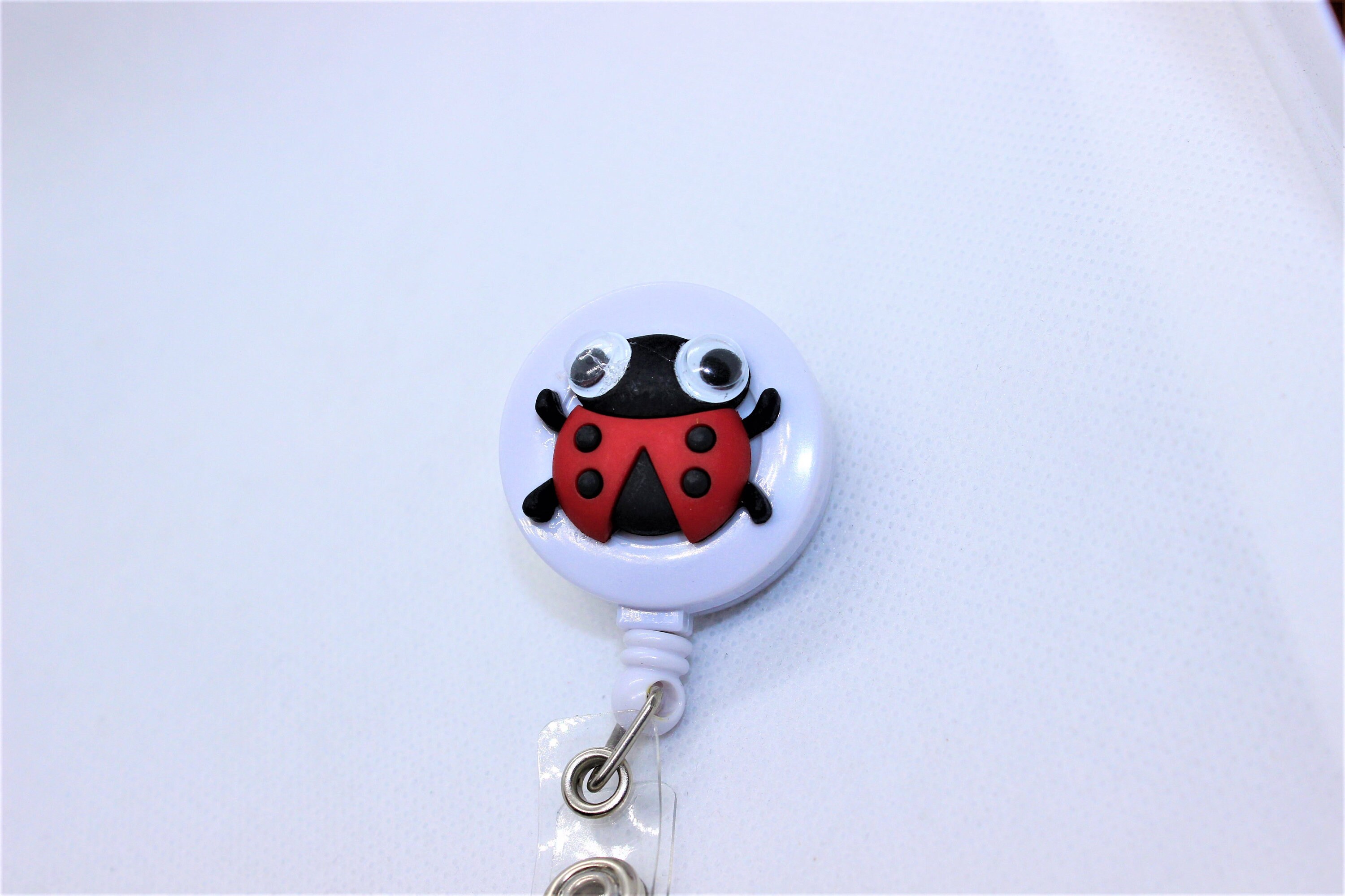 Lady Bug With Googly-eyes Badge Reel Gift for Nurses Badge - Etsy