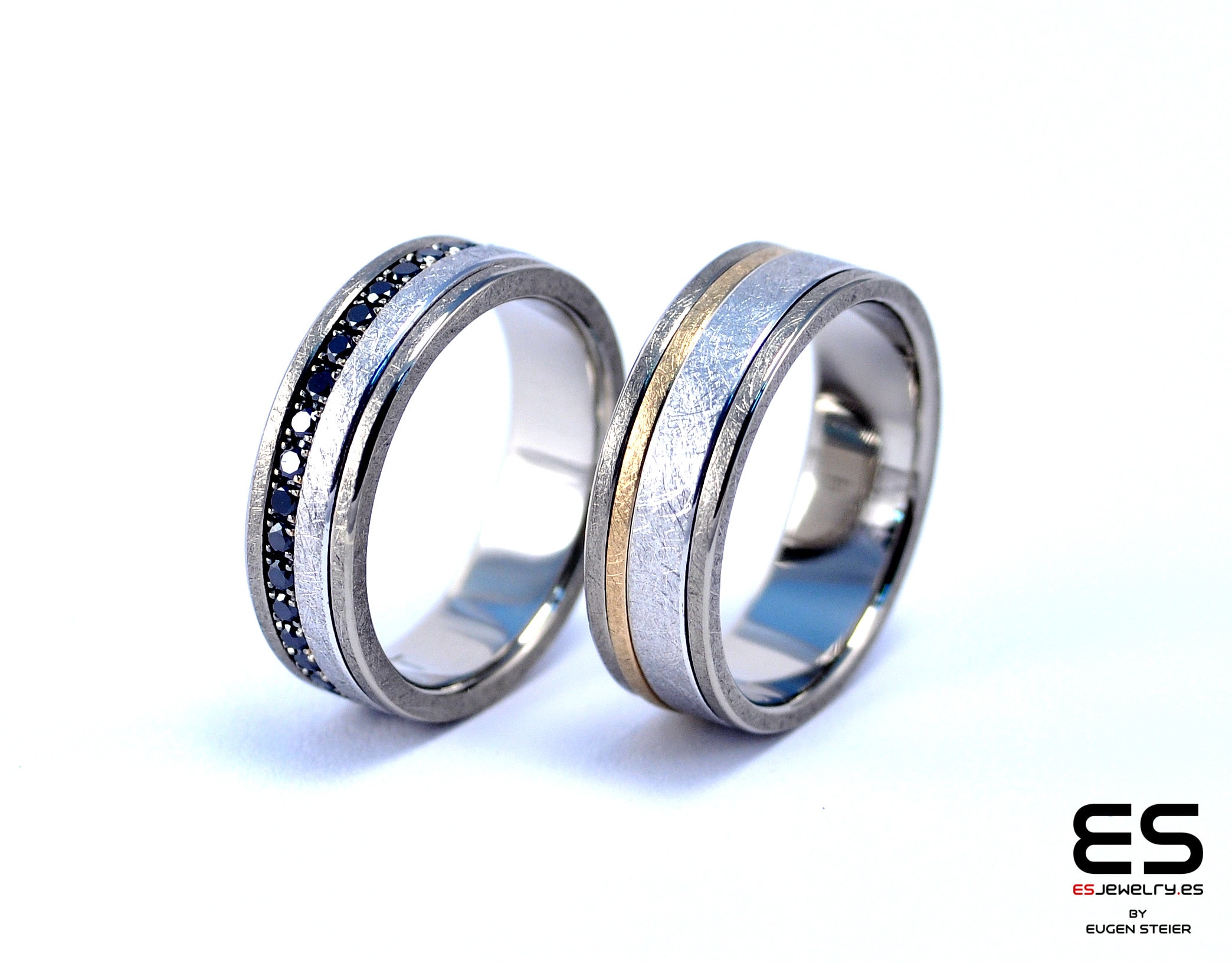 Exclusive White Gold Wedding Rings, Wedding Bands Set With Diamonds ...