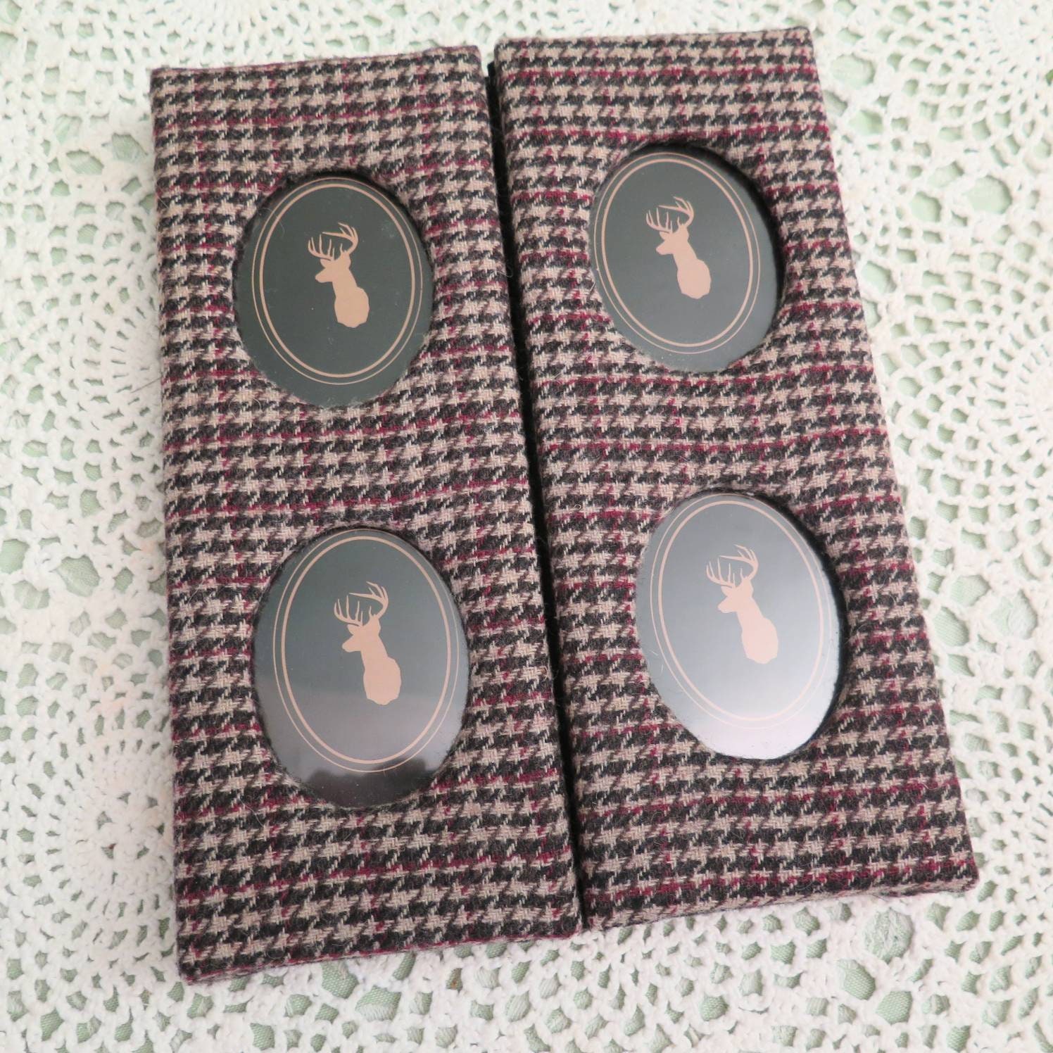 Vintage Scottish Folding Photo Frame Tweed Material Travel - Etsy