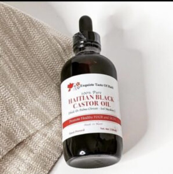 Haitian Black Castor Oil 100% Natural 3.4oz lwil Maskreti - Etsy