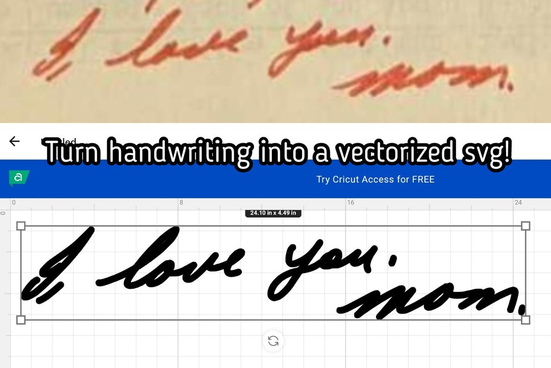 Handwriting to SVG Conversion (2 CARD RECIPE) - Etsy