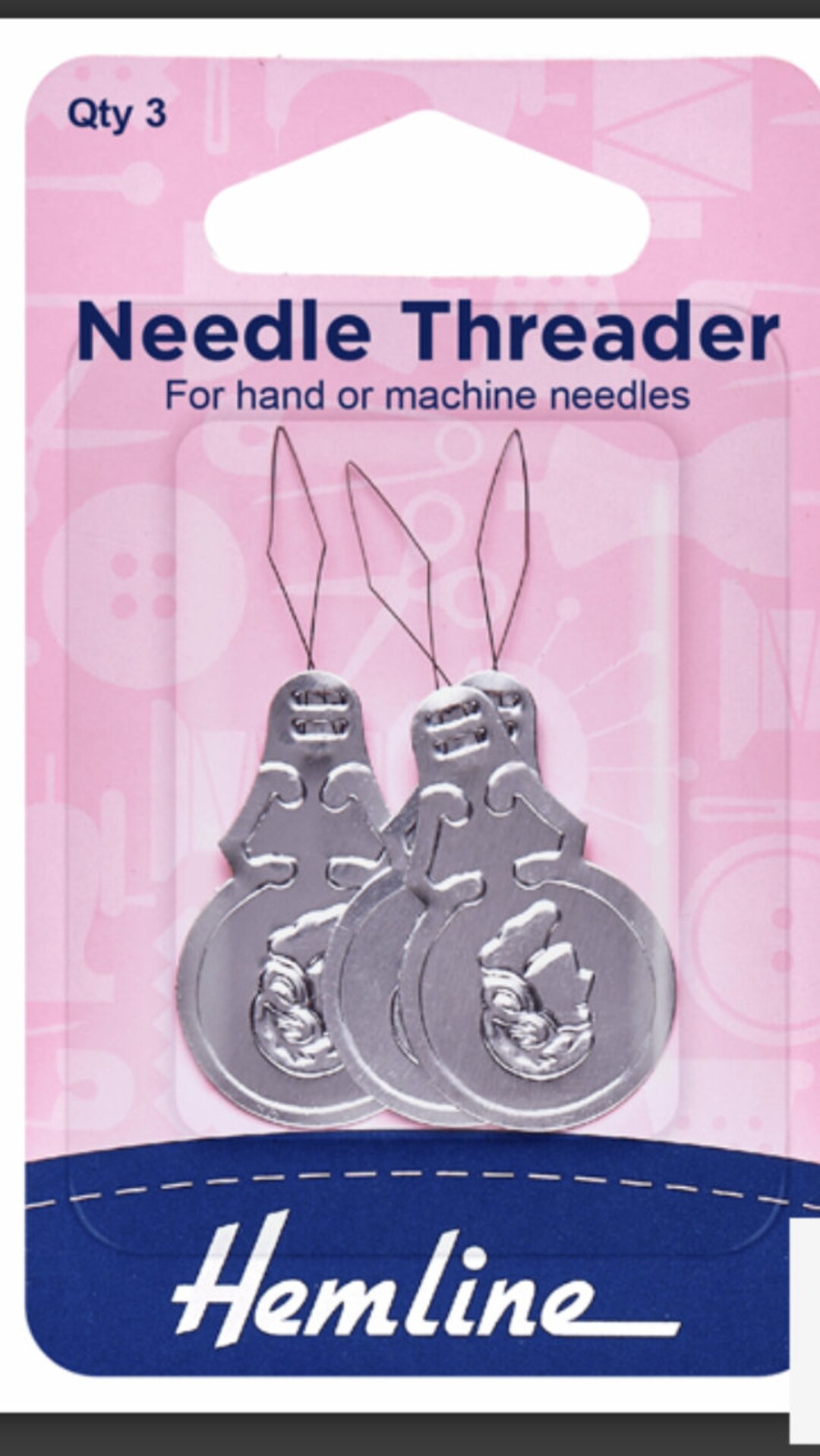 Needle Threaders. Pack of 3. for Hand or Machine Needles. Haberdashery ...