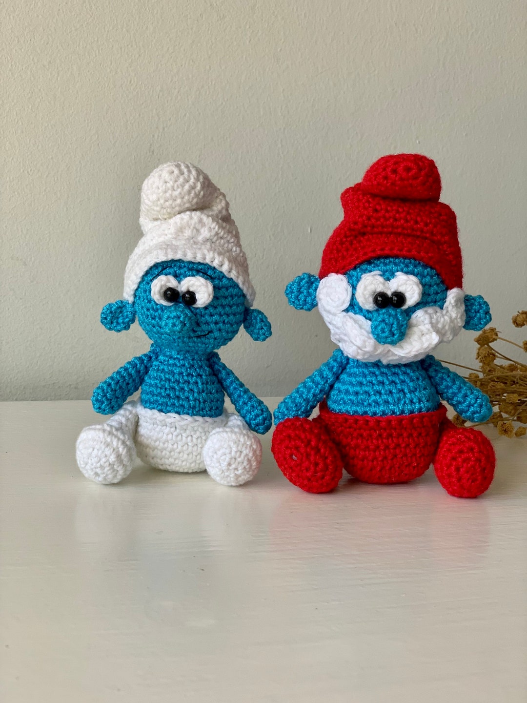 Smurfs Amigurumi Smurf Papa Smurfs Baby Smurf Crochet - Etsy UK
