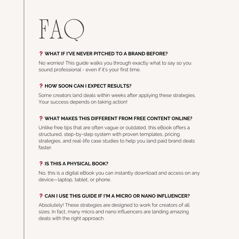 Influencer Starter Pack: E-book for Aspiring Creators - Etsy