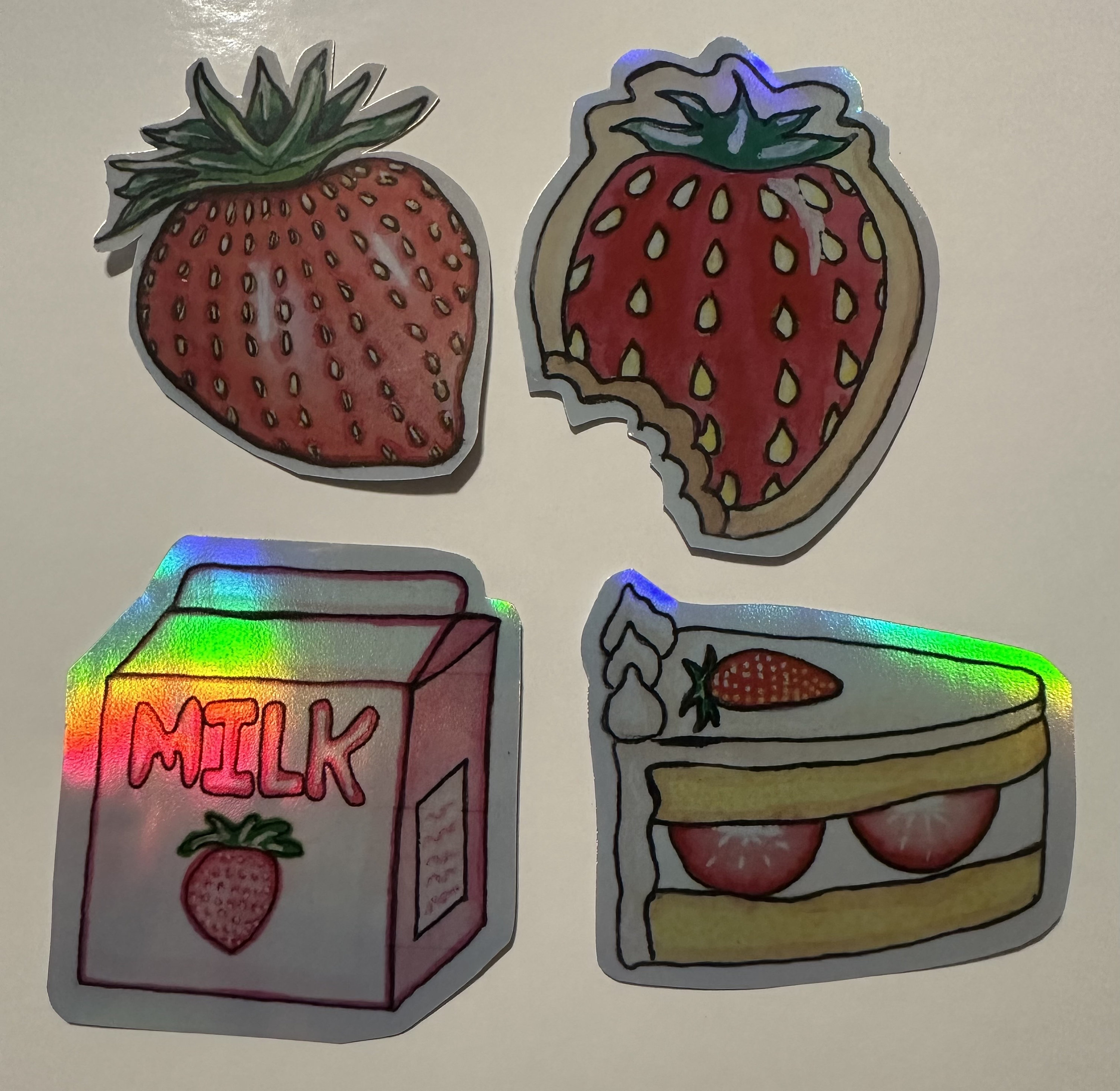 Strawberry Shortcake Sticker Pack 4ct - Etsy