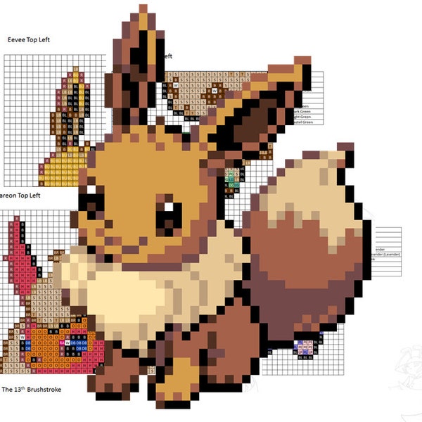 Eevee Perler Beads - Etsy