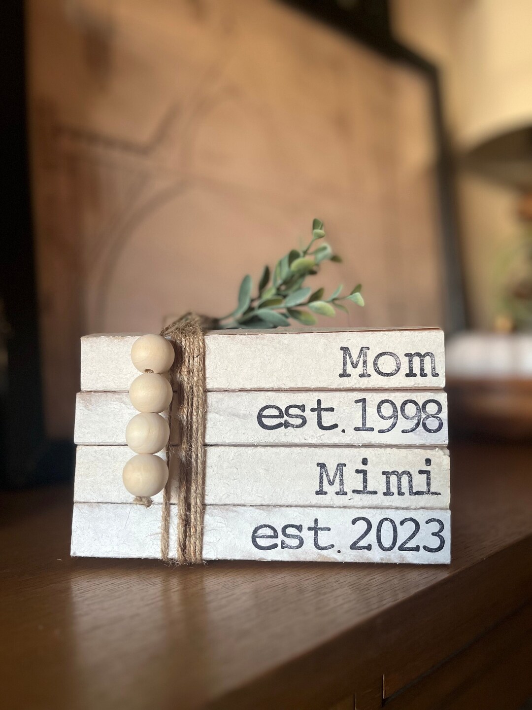 Books With Names, Stamped Books, Decorative Books, Shelf Decor ...