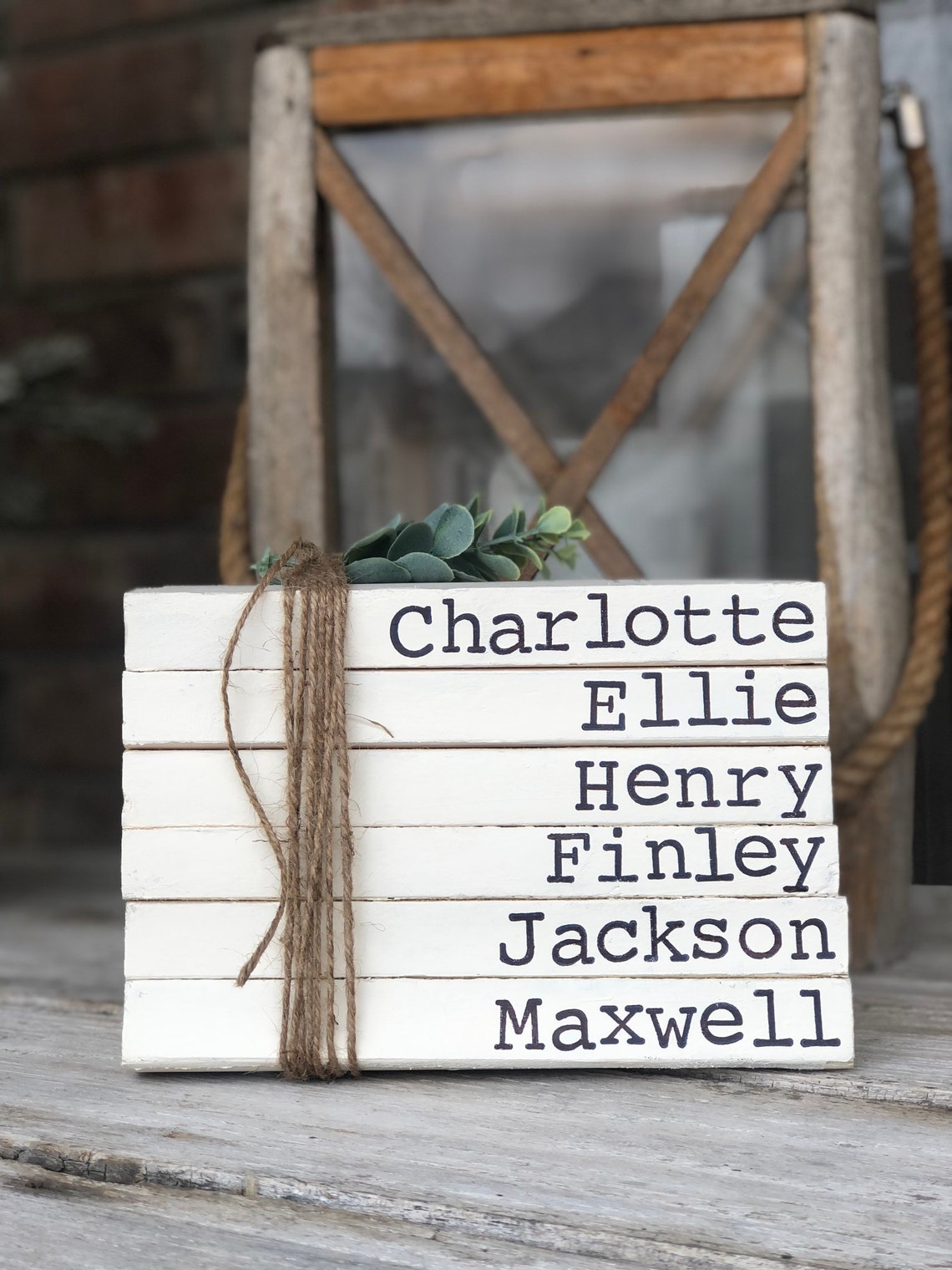 Books With Names Stamped Books Decorative Books Shelf - Etsy