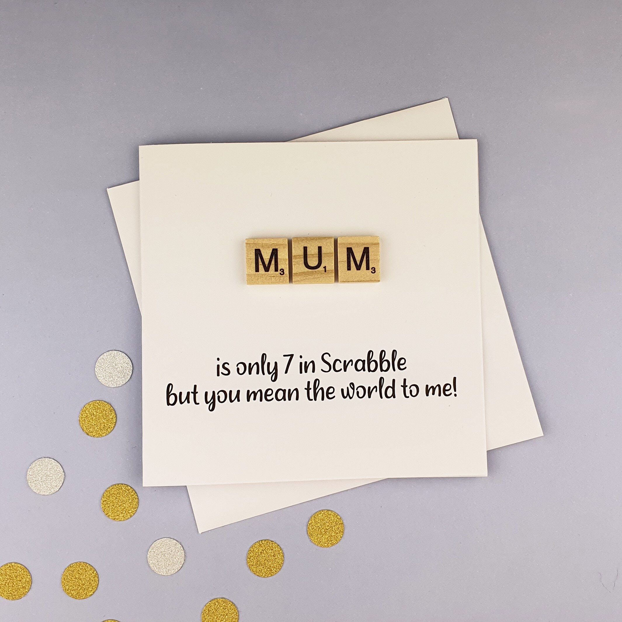 Scrabble Birthday Card for Mum Choose From Mom Mummy Etc. - Etsy