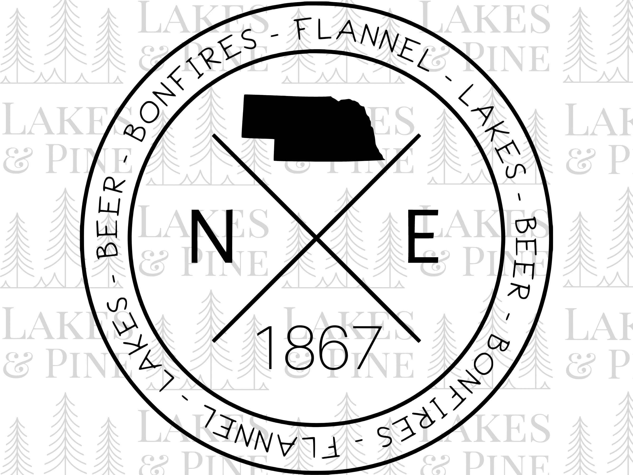 Nebraska SVG | PNG | Cut File {lakes, Beer, Bonfires, Flannel} - Etsy