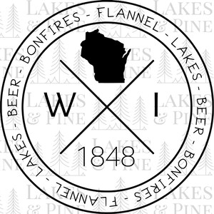 Wisconsin SVG | PNG | Cut File {lakes, Beer, Bonfires, Flannel} - Etsy