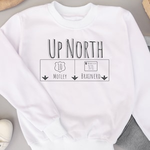 Up North MN Motley Brainerd Sign SVG | PNG | Cut File | Sublimination ...