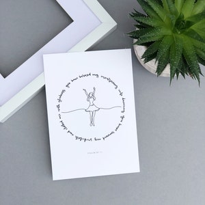 Mourning Into Dancing - Christian Bible Art Print - Psalm 30:11 - Etsy