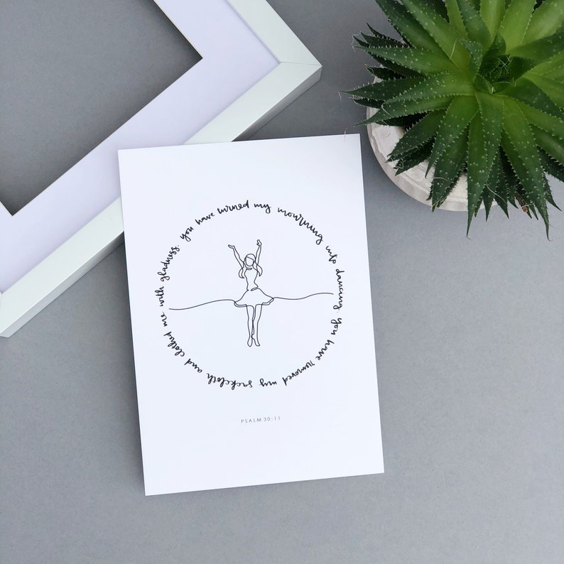 Mourning Into Dancing Christian Bible Art Print Psalm - Etsy