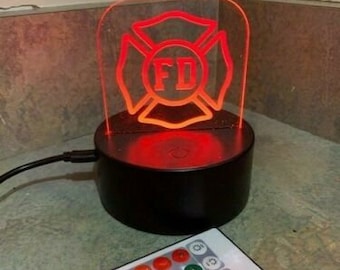 Led Fire Department Sign - Etsy