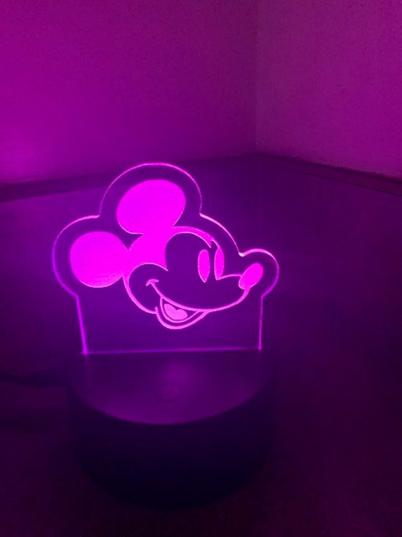 Mickey Mouse Custom RGB 4 Lighted Led Sign Made in USA | Etsy