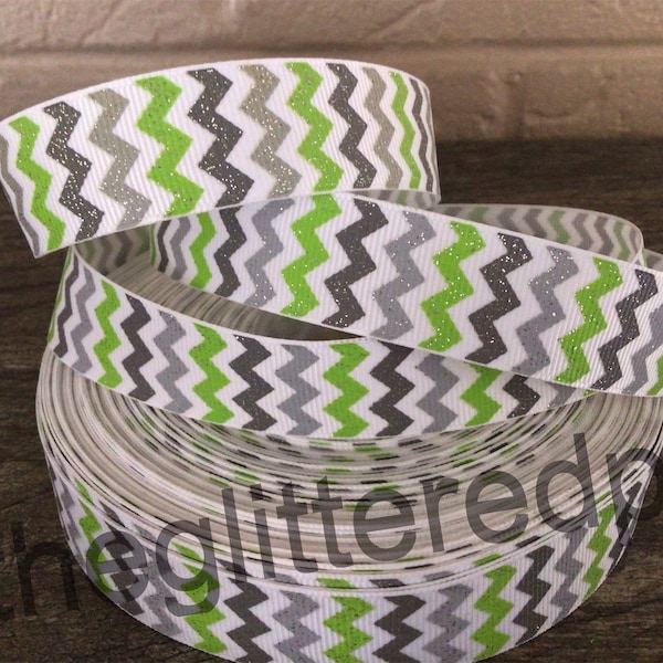 Gray Chevron Ribbon - Etsy