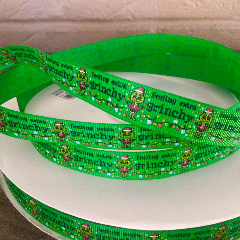 Grinch Ribbon - Etsy