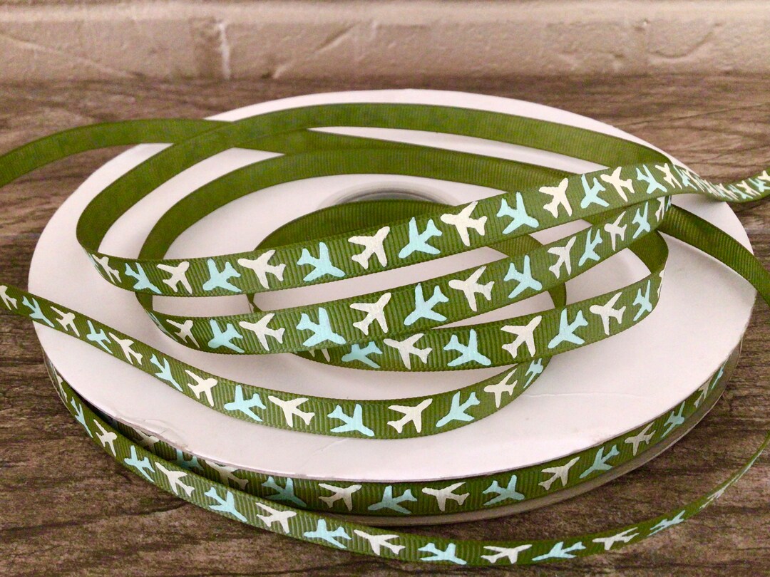 3/8” Airplanes Grosgrain Ribbon - Etsy