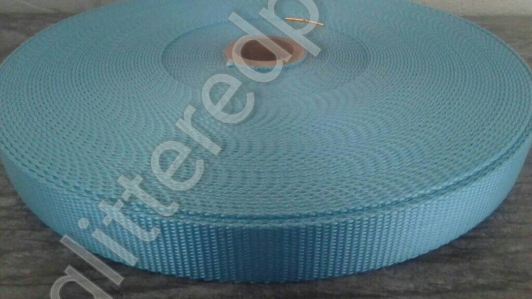 1" Ocean Blue Heavy Duty Nylon Webbing - Etsy