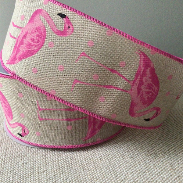 Flamingo Ribbon Wired - Etsy