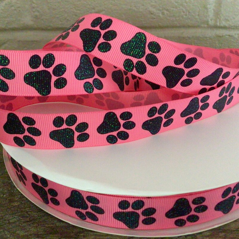 Paw Print Ribbon - Etsy