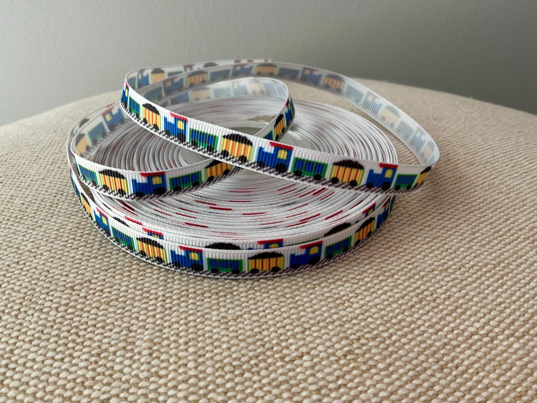 3/8 Choo Choo Train Grosgrain Ribbon - Etsy