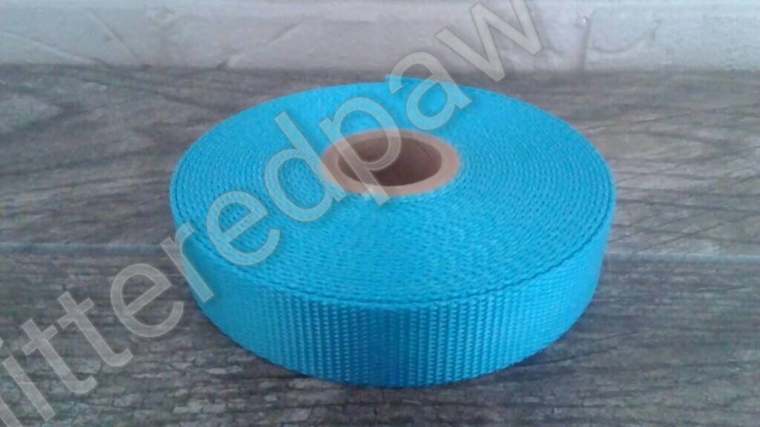 1" Ice Blue Heavy Duty Nylon Webbing - Etsy