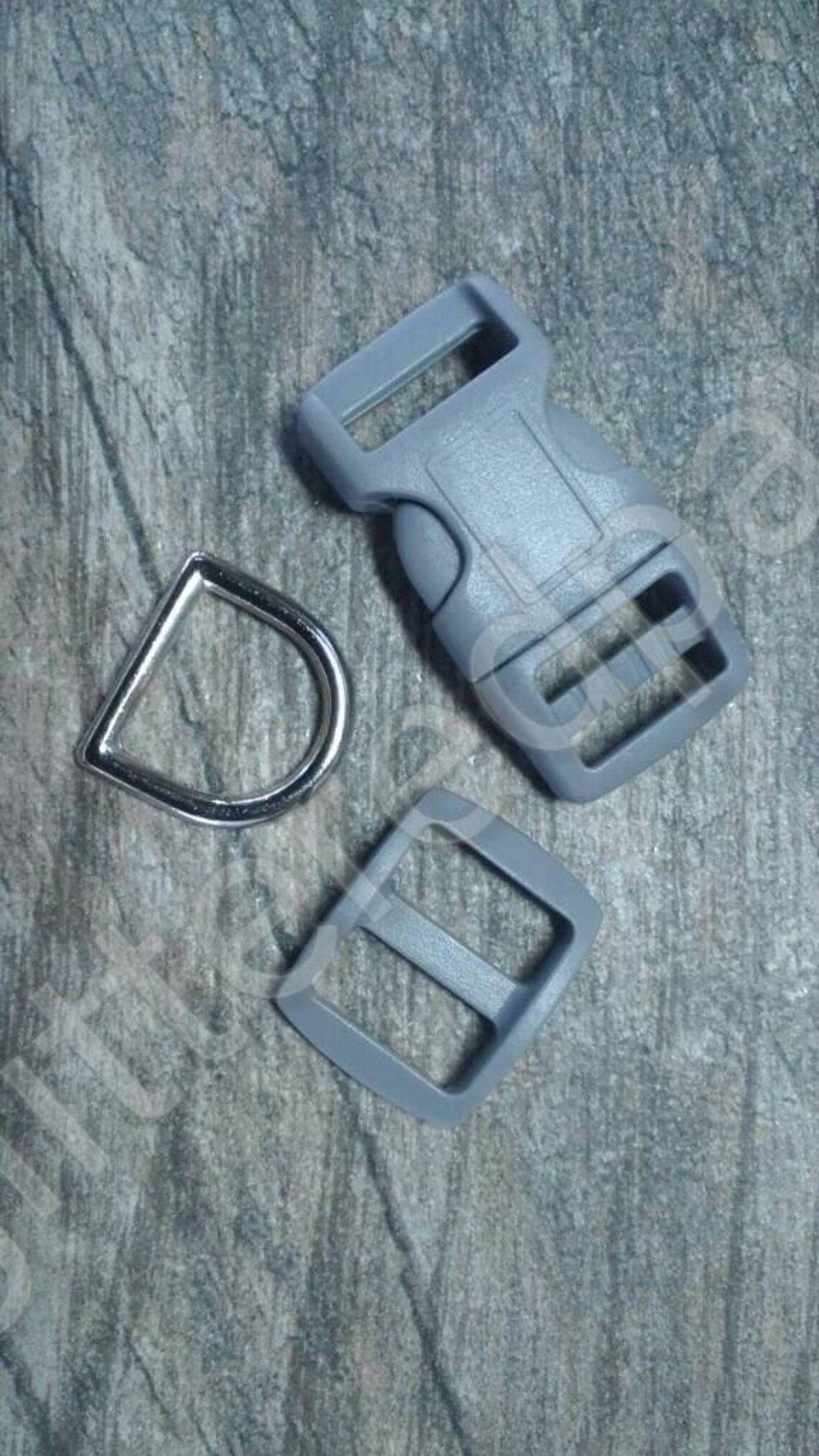 5/8 Gray Dog Collar Hardware 5/8 Buckle | Etsy