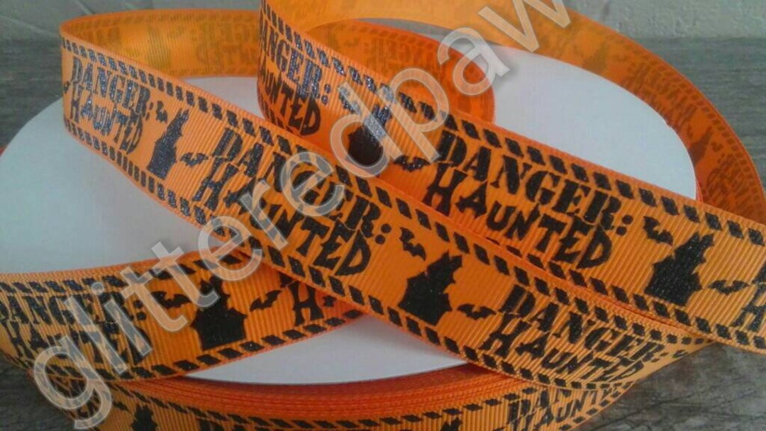 7/8" Halloween Danger Haunted Grosgrain Ribbon - Etsy