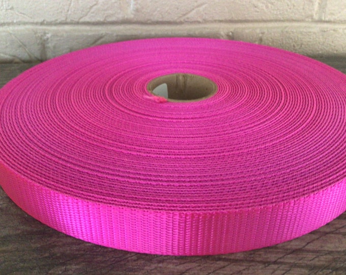 Nylon Webbing by the Yard - 27 Colors | 5/8 Inch 1 Inch Heavy Duty ...