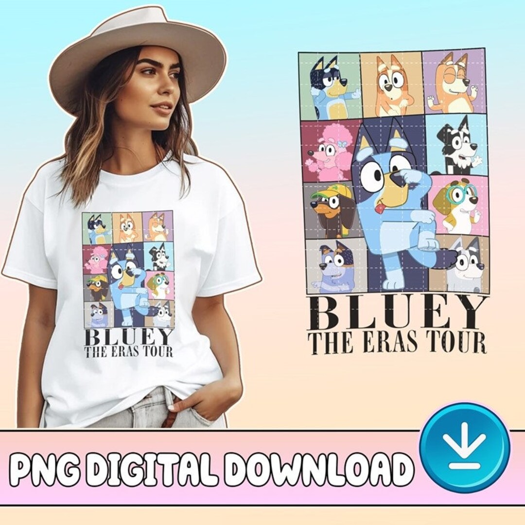 Bluey Eras Tour Png the Eras Tour Png Bluey Family Png Bluey Characters ...