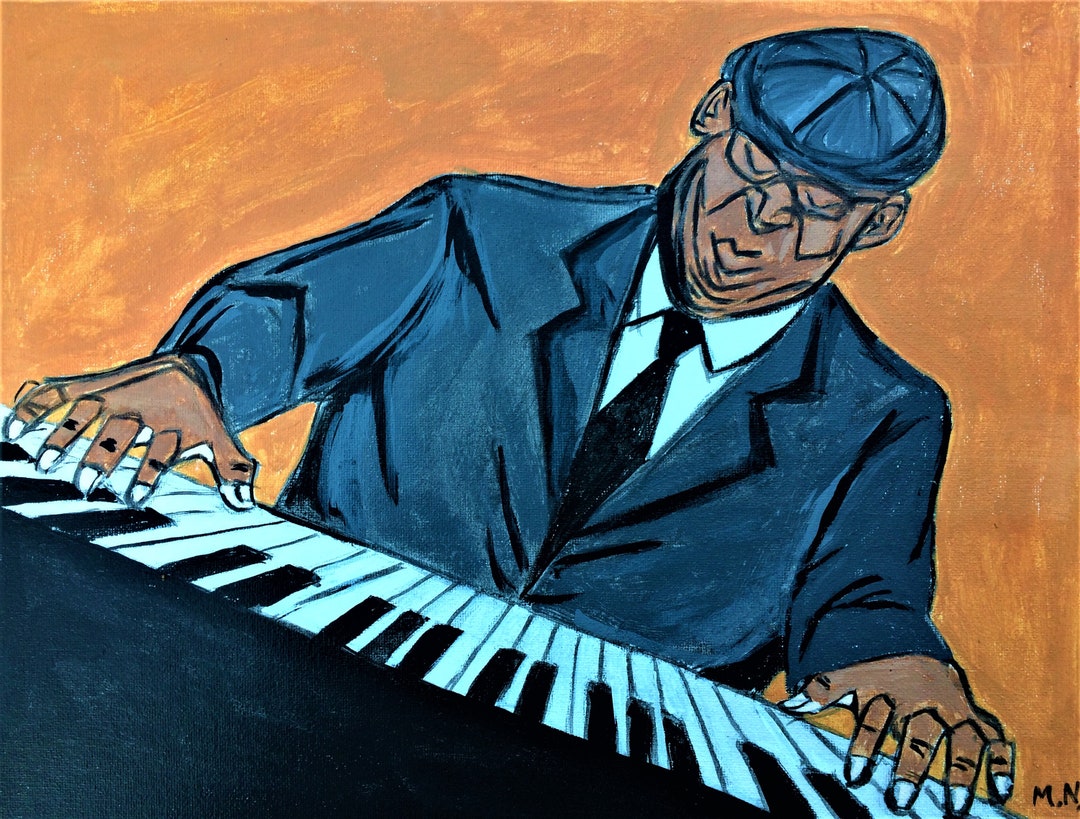 Jazz Piano Player, Art Print, Wall Art, Home Decor, Black Artist, Jazz ...