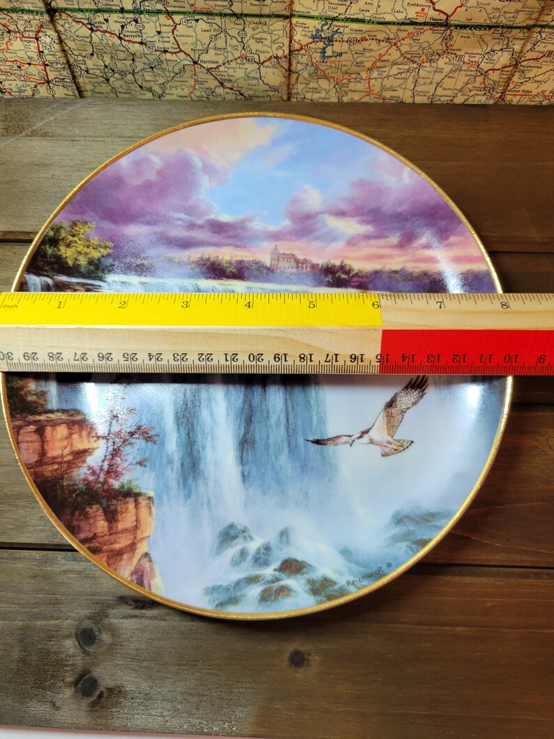 Vintage 1993 Danbury Mint Collectible Plate Cascading Thunder, 90's ...