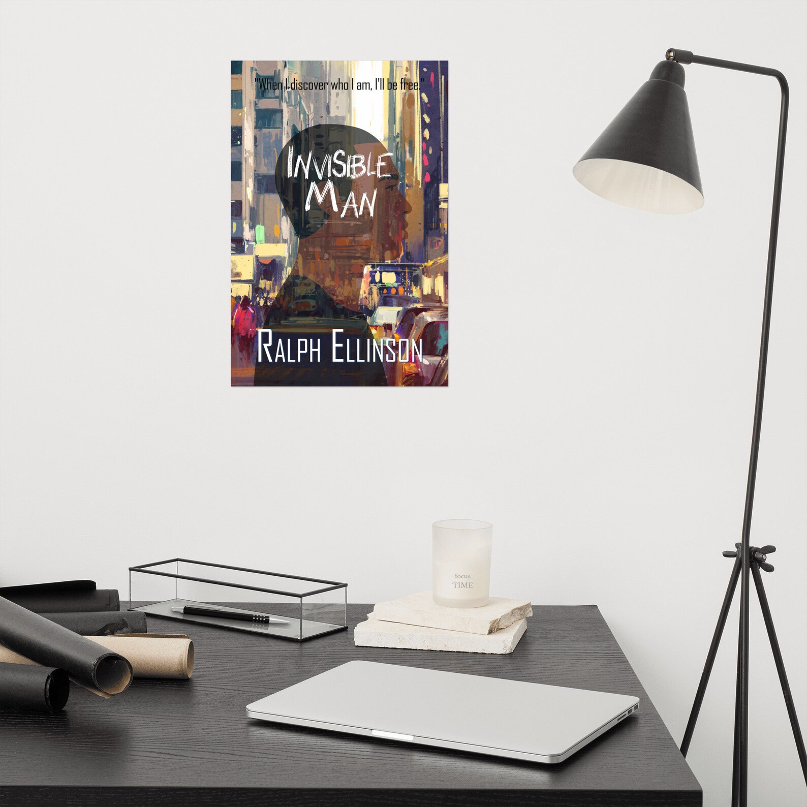 Ralph Ellison Invisible Man Book Cover Design Art Literature Wall Art ...