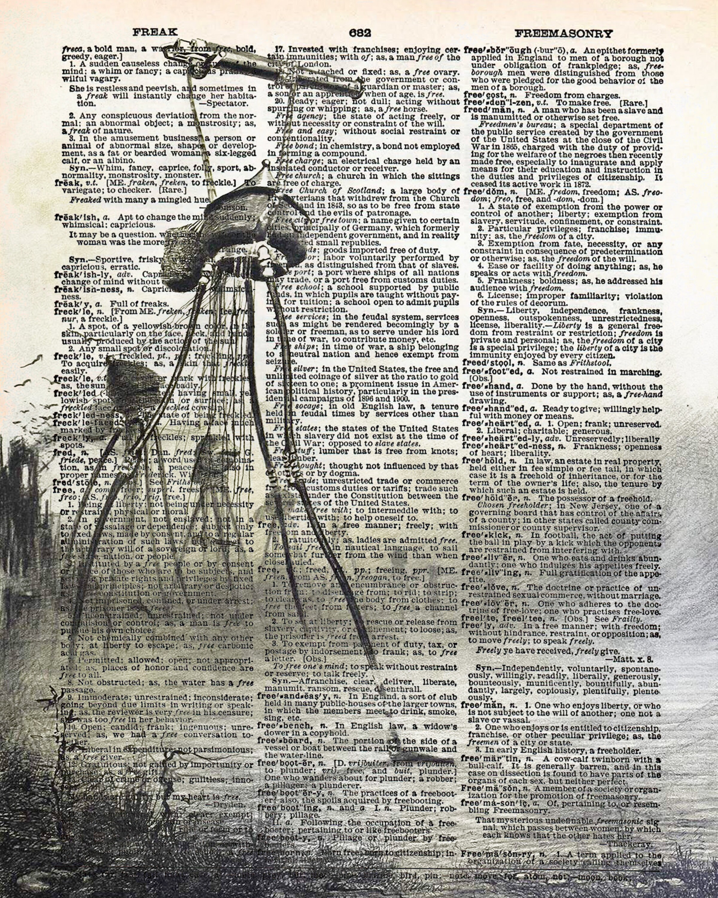 The War of the Worlds Art Print Martians 3 Piece Art Set - Etsy