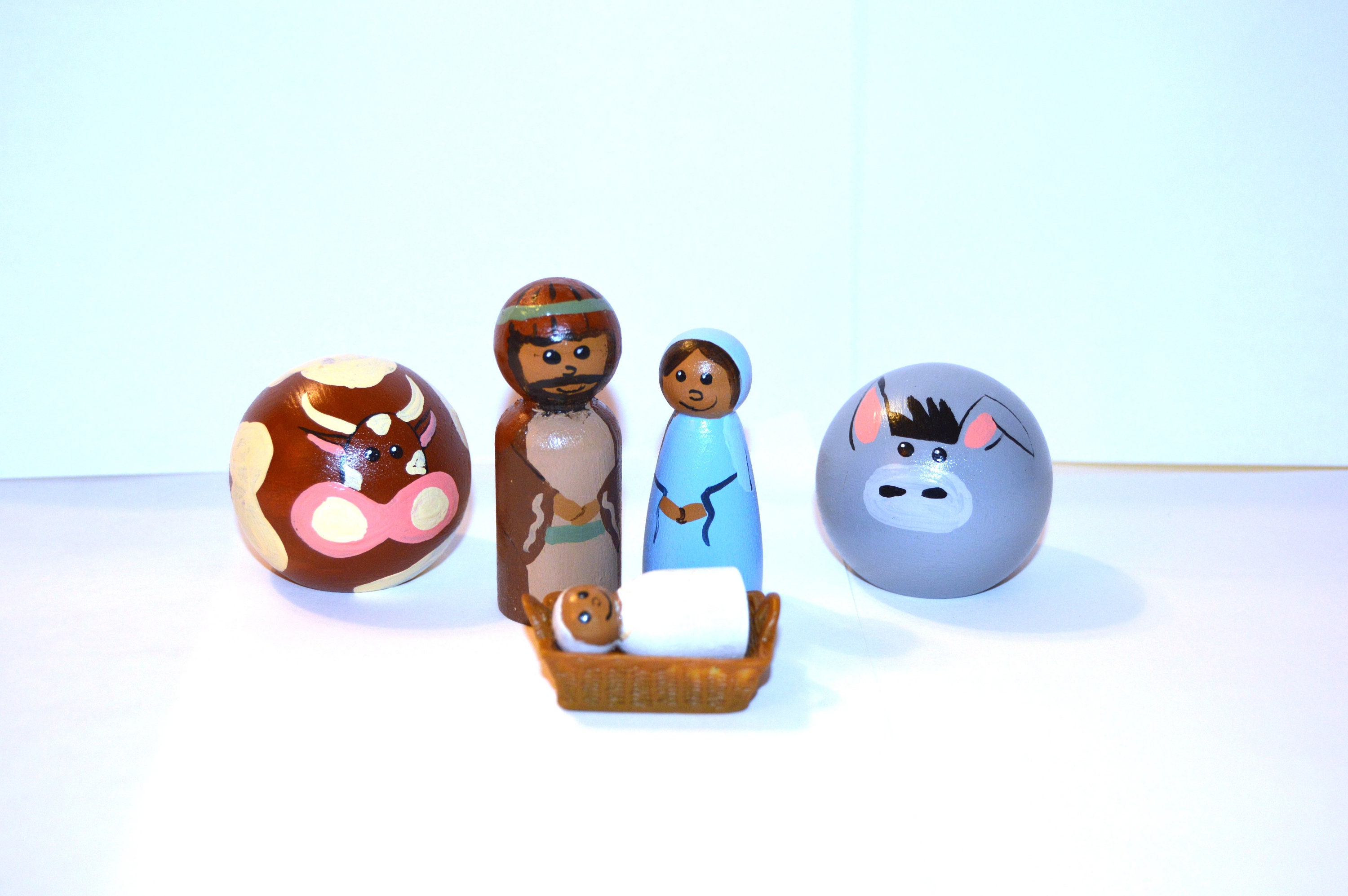 18 Piece Nativity - Etsy