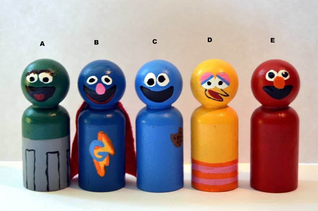 Childhood Monster Peg Dolls - Etsy
